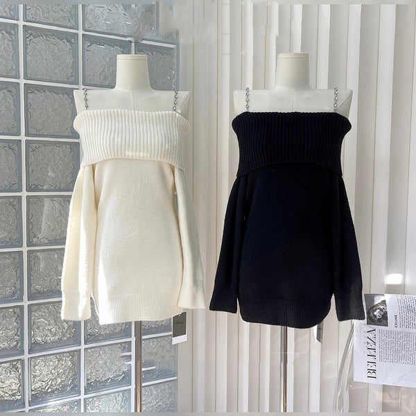 Women's one collar sweater dress HA1865 – hanaesbusiness